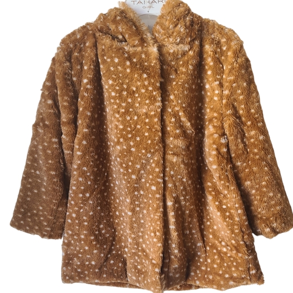 Tahari | Jackets & Coats | Tahari Faux Fur Teddy Bear Ear Hooded Coar Size 2t | Poshmark